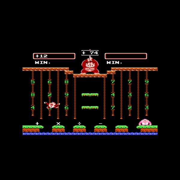 Donkey Kong Jr. Math - Nintendo NES