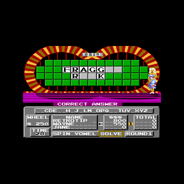 Wheel of Fortune Junior Edition - Nintendo NES